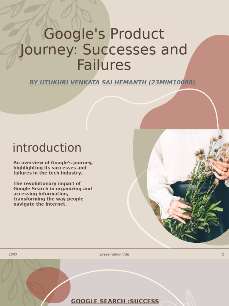 Google's Product Journey | PDF | Innovation | Android (Operating System)