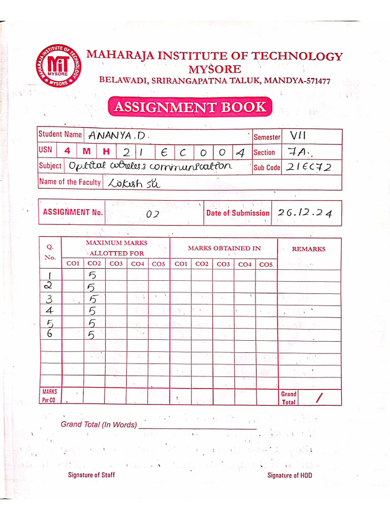 OWC 2nd Assignment | PDF