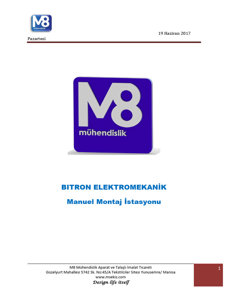 MANUEL Montaj İstasyonu | PDF