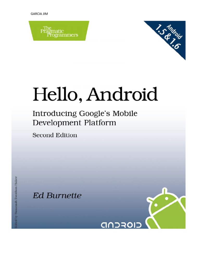 Hello Android | PDF | Java (lenguaje de programación) | Android (sistema operativo)