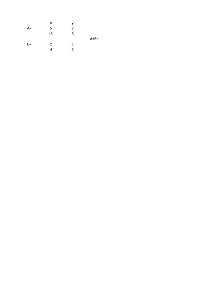 Matrices en Excel | PDF