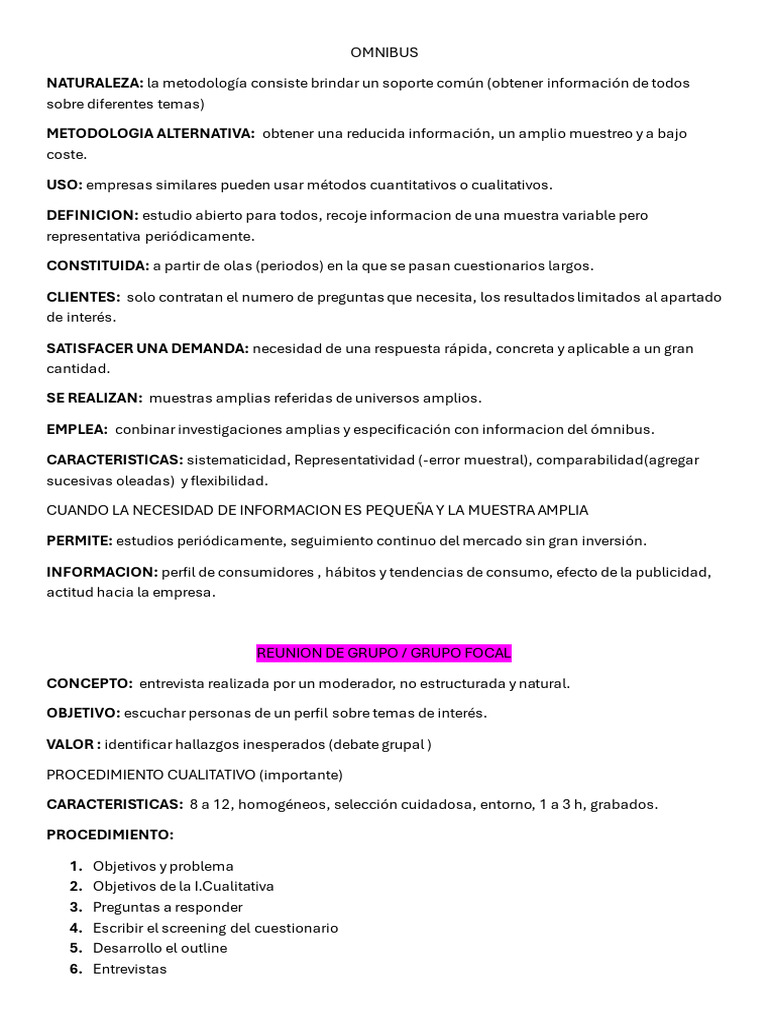 OMNIBUS | PDF | Experimentar | Observación