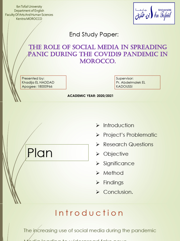 The Role of Social Media in Spreading Panic | PDF | Methodology