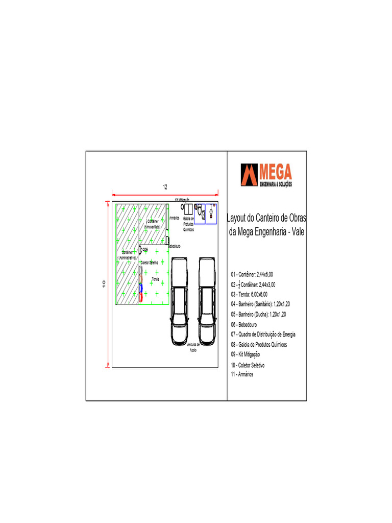 Layout Mega Engenharia - Vale | PDF