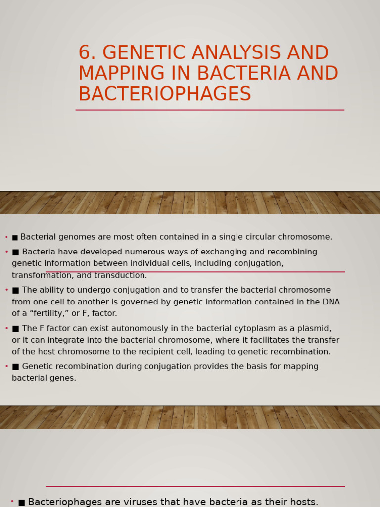 Bacterial Genetic Analysis and Mapping | PDF | Bacteriophage | Plasmid