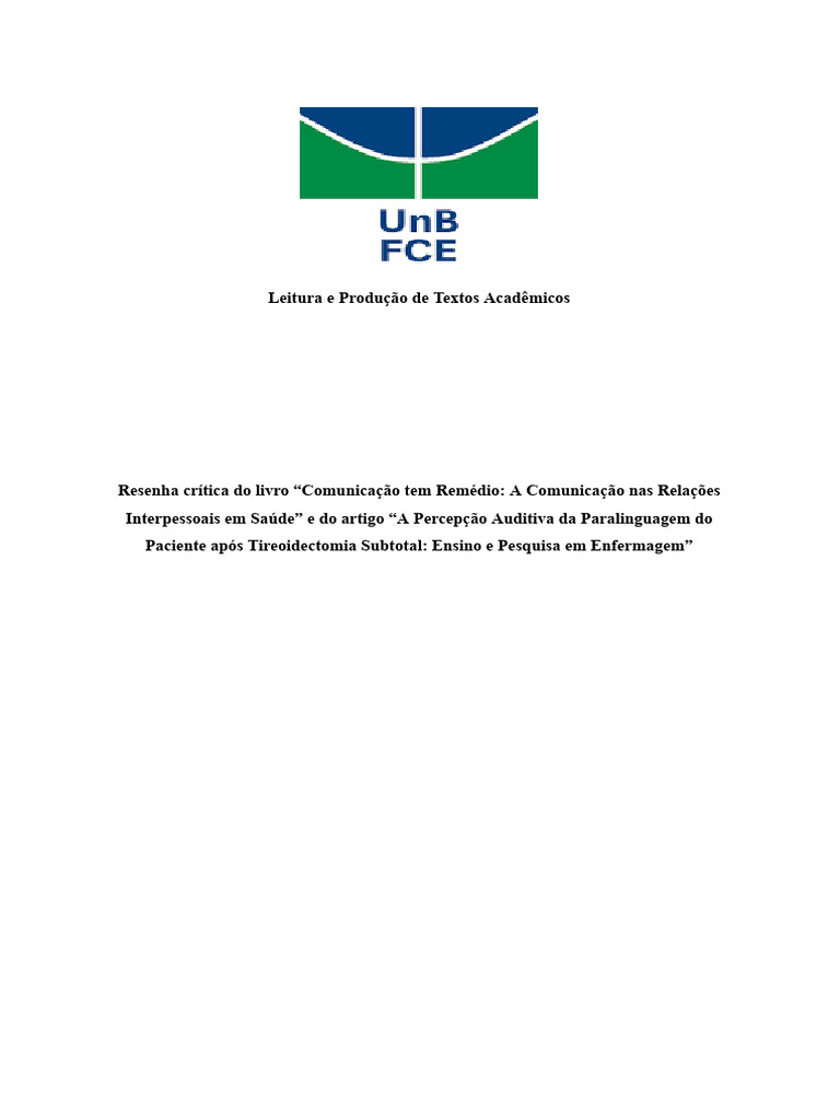 Paralinguagem na Comunicação em Saúde | PDF | Comunicação | Som