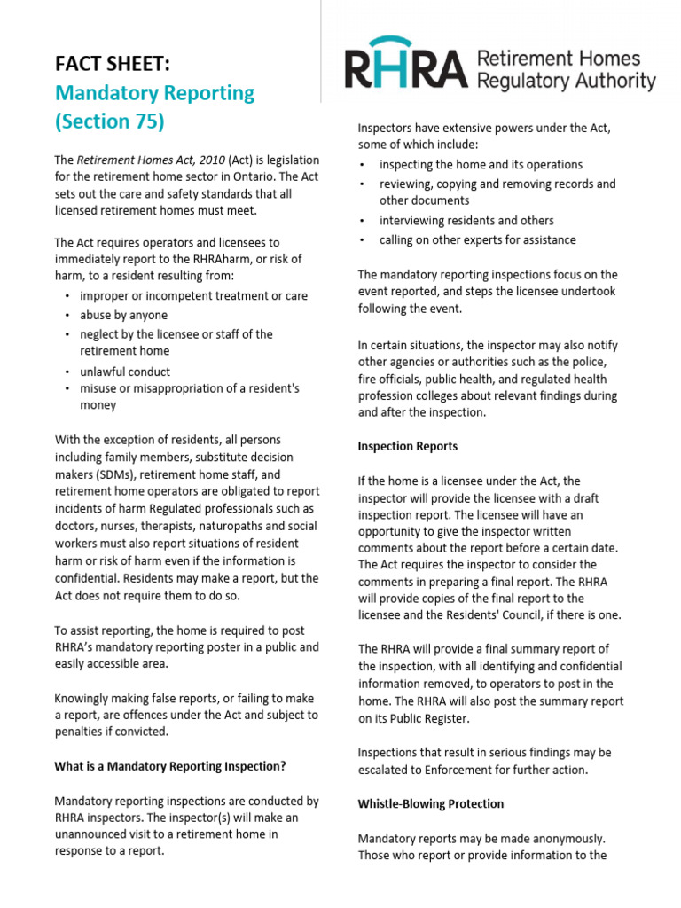 Fact Sheet - Residents' Bill of Rights | PDF | Human Rights | Justice