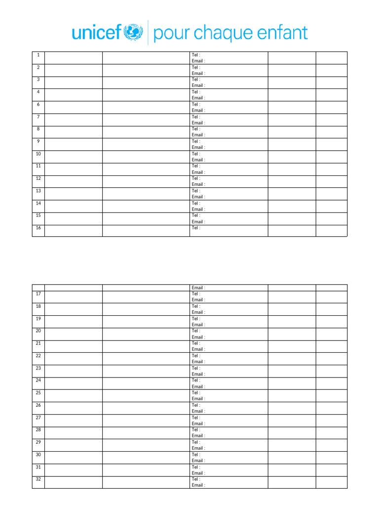 Liste de Présence | PDF