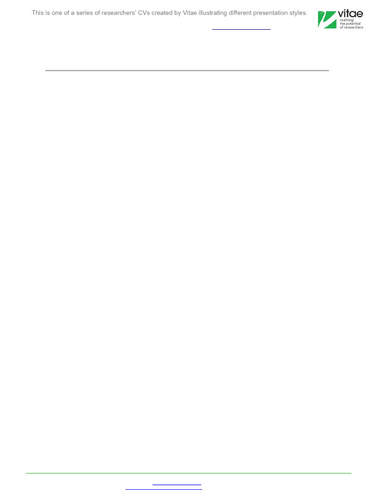 Alison Parry's Competency-Based CV | PDF | Postgraduate Education