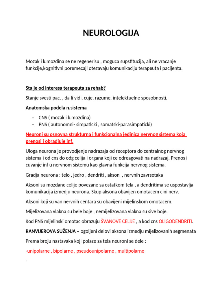 NEUROLOGIJA | PDF
