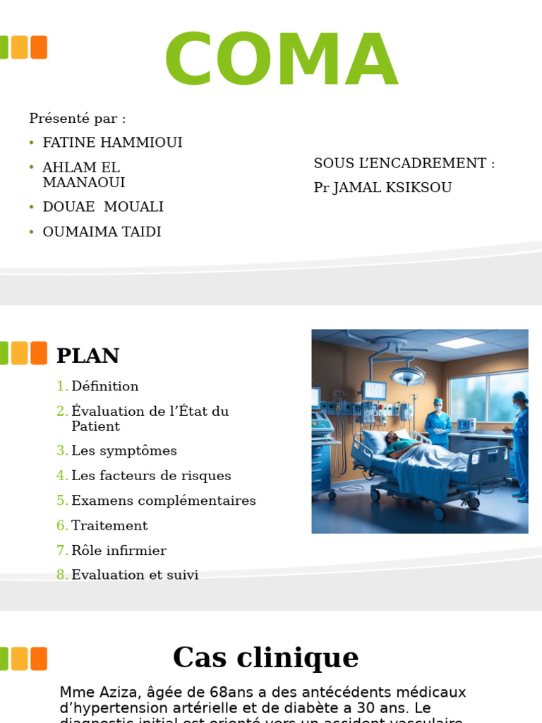 Comprendre le Coma : Causes et Traitements | PDF | Coma | Accident ...