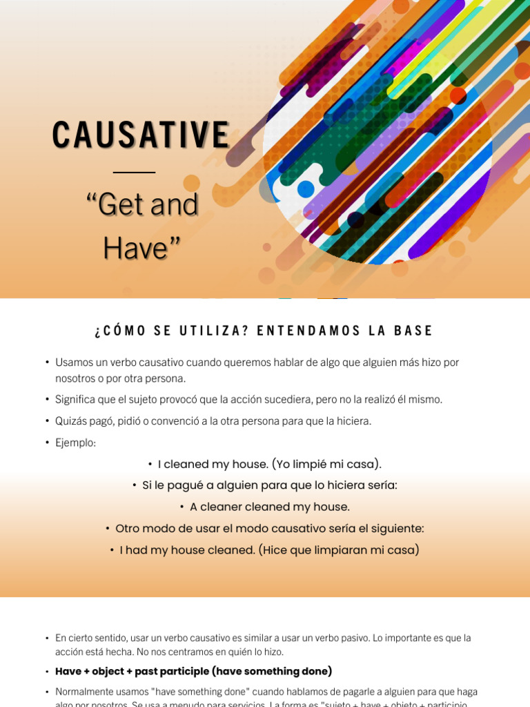 Causative GET AND HAVE | PDF