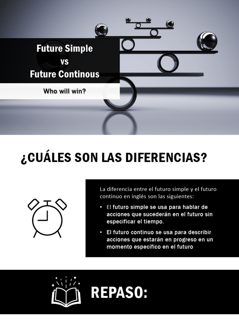 Future Simple Vs Continous | PDF