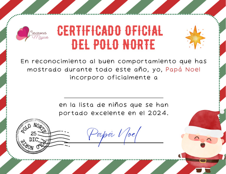 Certificado Polo Norte | PDF