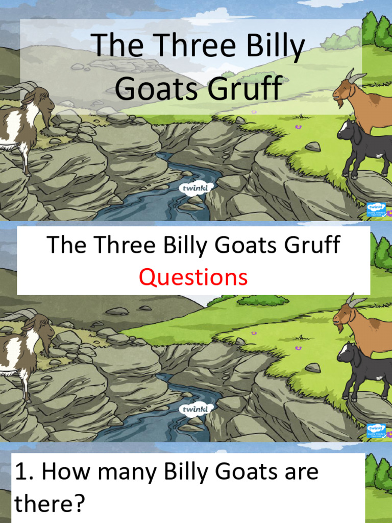Three Billy Goats Gruff Quiz & Activities | PDF