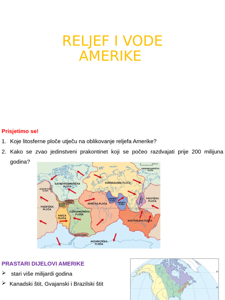 RELJEF I VODE AMERIKE - Plan Ploe | PDF
