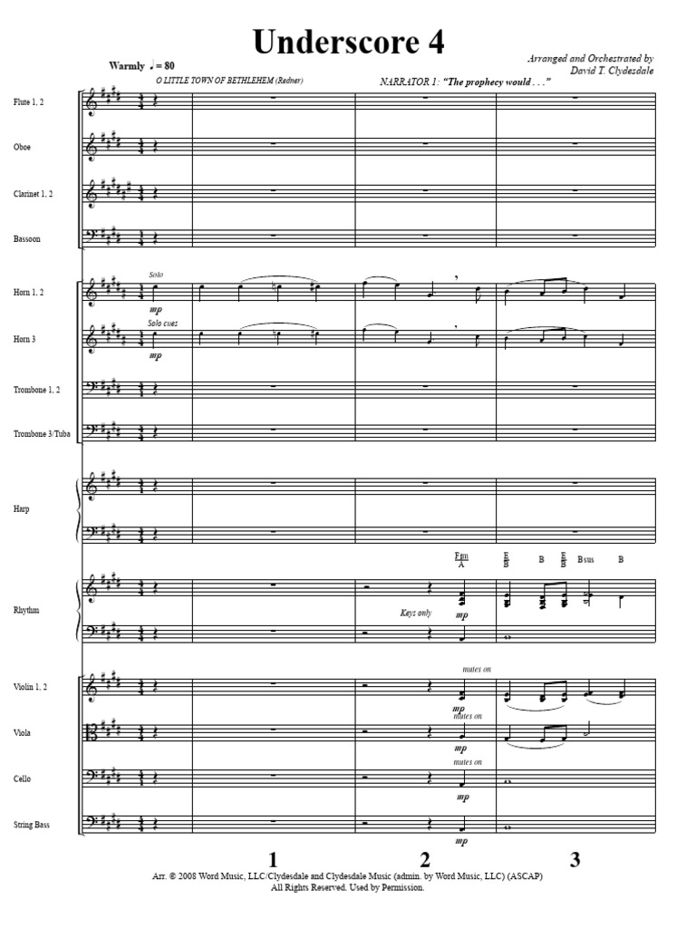 08 Underscore 4 | PDF | Musical Instruments | Musical Compositions