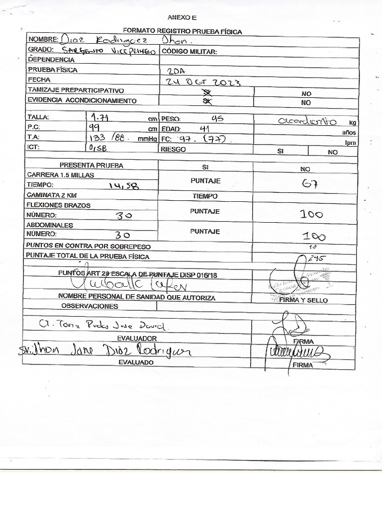 Anexo e SV Diaz | PDF