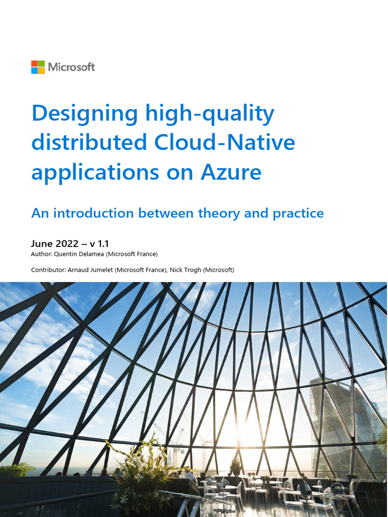 Ebook - Designing High-Quality Distributed Cloud-Native Applications On Azure - V1.1 | PDF ...