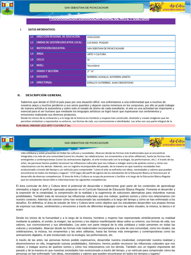 Plan Anual 2do Grado Imprimir | PDF | Adultos | Evaluación