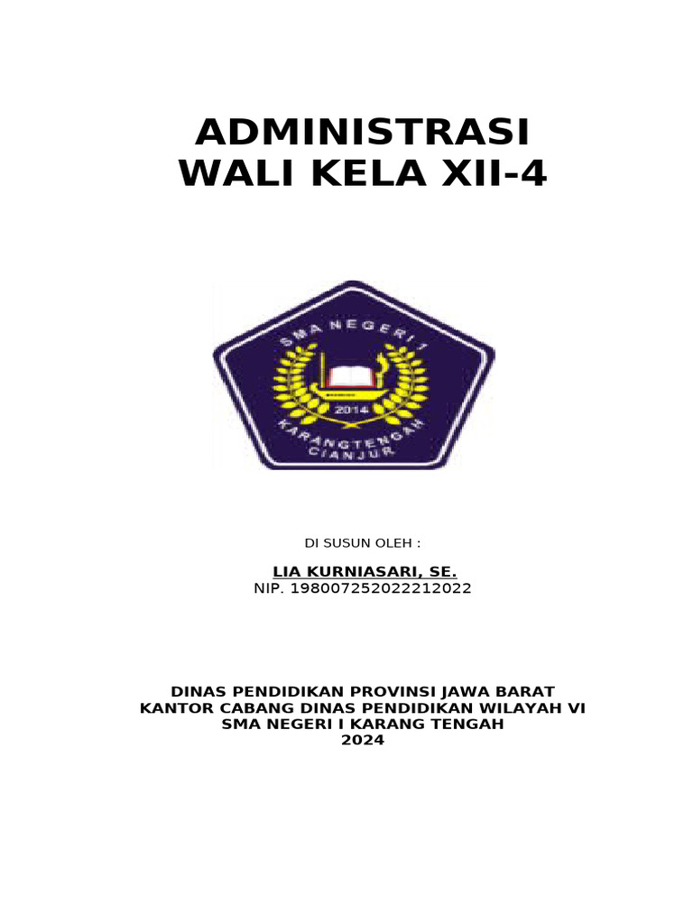 ADMINISTRASI - WALI - KELAS XII4 - Upload | PDF