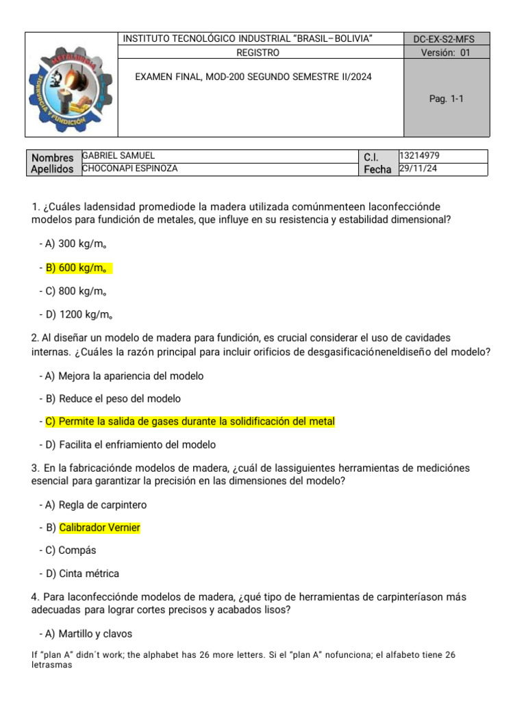Mod-200 Examen Final 2-2024 | PDF