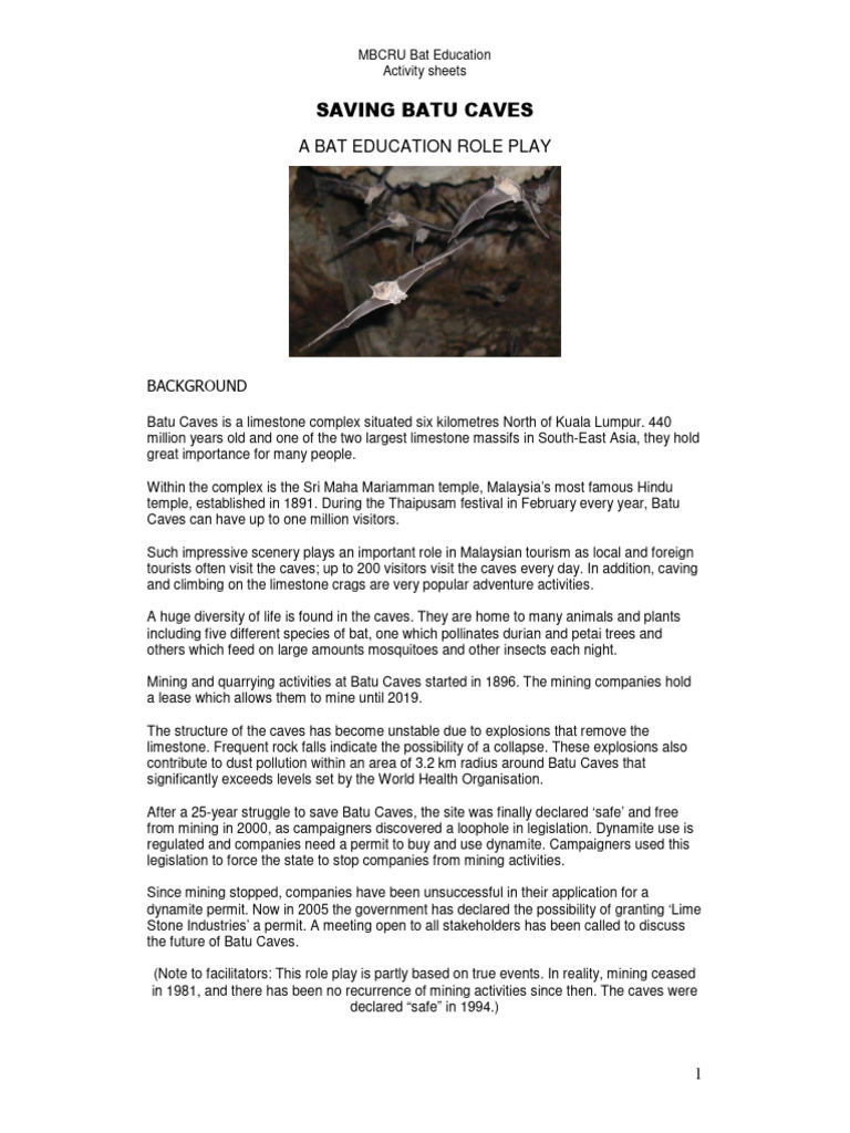 Saving Batu Caves 2005 | PDF