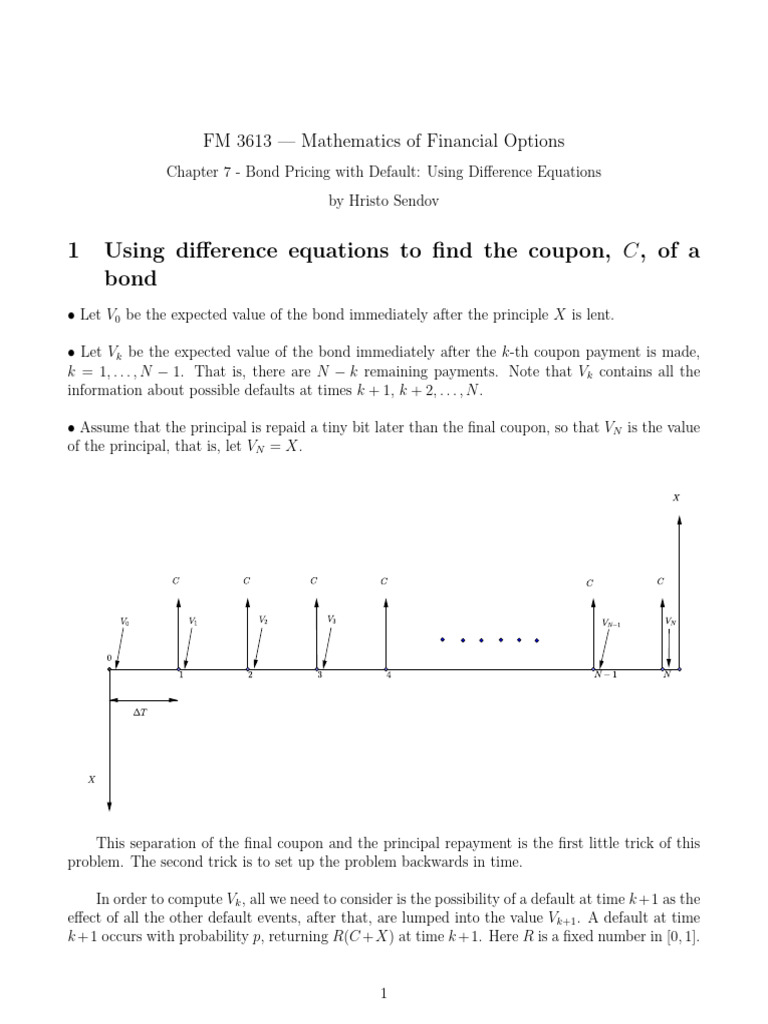 FM 3613 - Mathematics of Financial Options Chapter 7, Part B | PDF ...