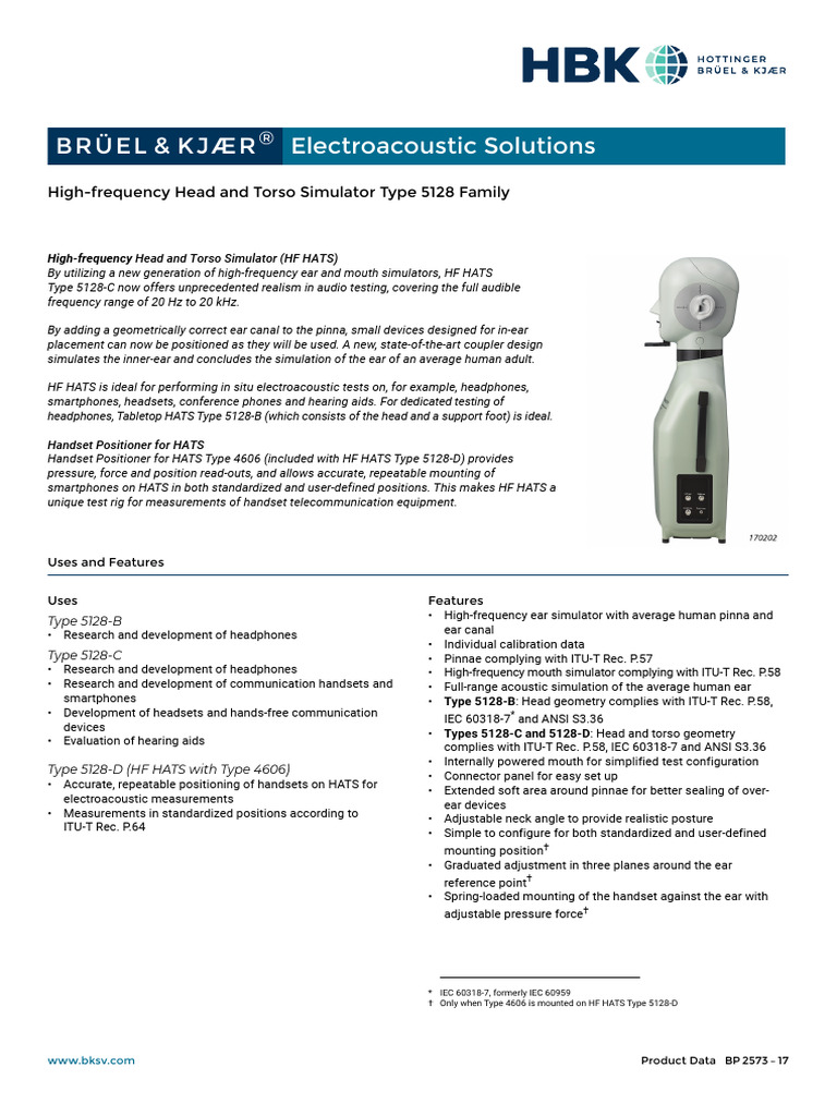 Head-and-Torso-Simulator | PDF | Headphones | Microphone