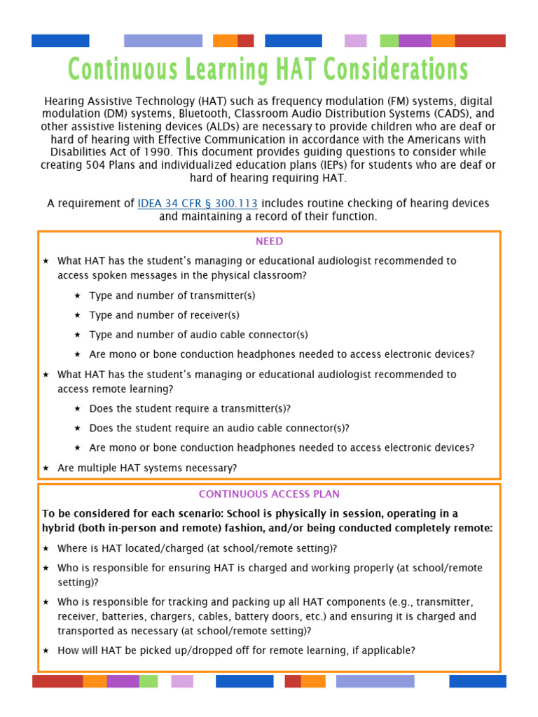 Continuous-Learning-HAT-Considerations_final | PDF | Individualized ...