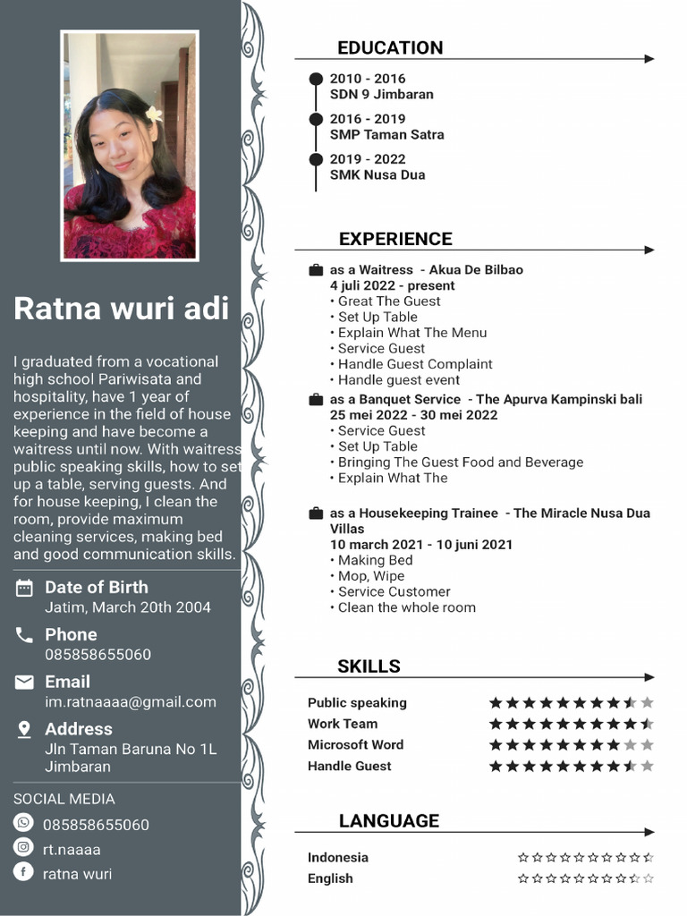 CV - Ratna Wuri | PDF