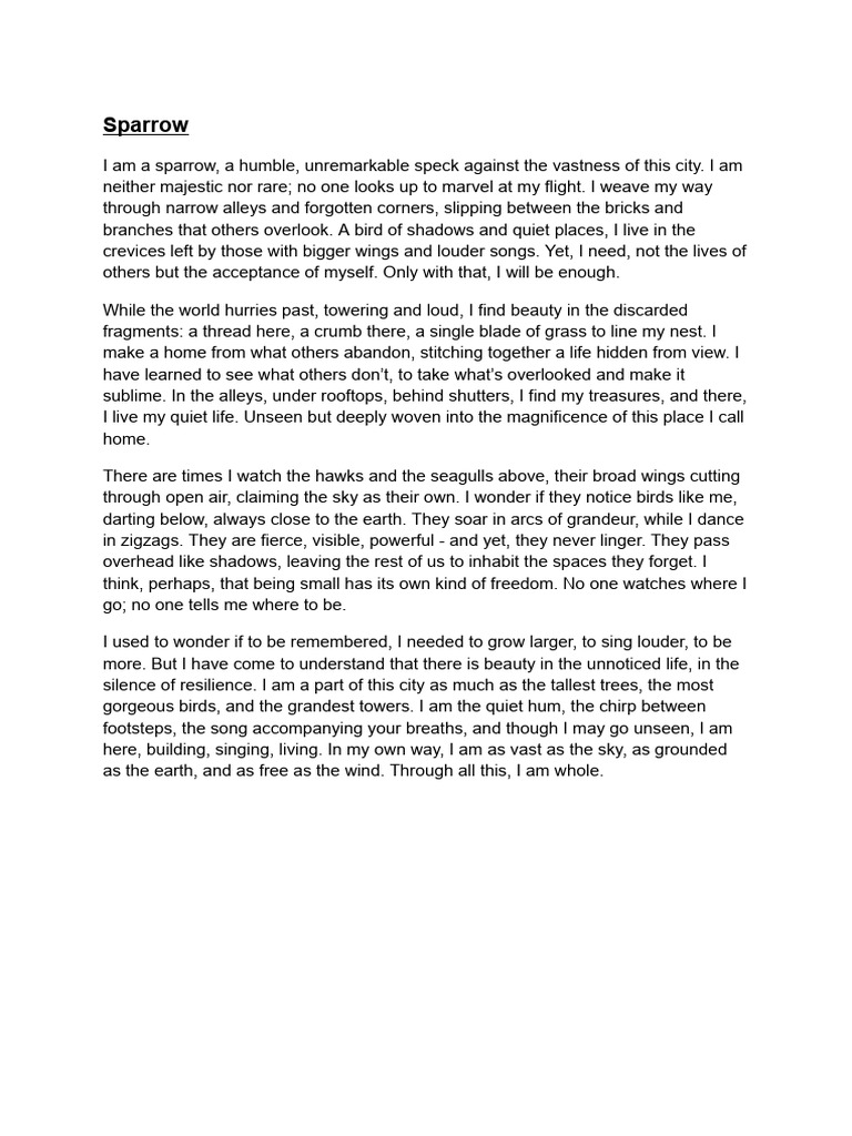 Tree Inspired Creative Writing - Curtis Lee | PDF