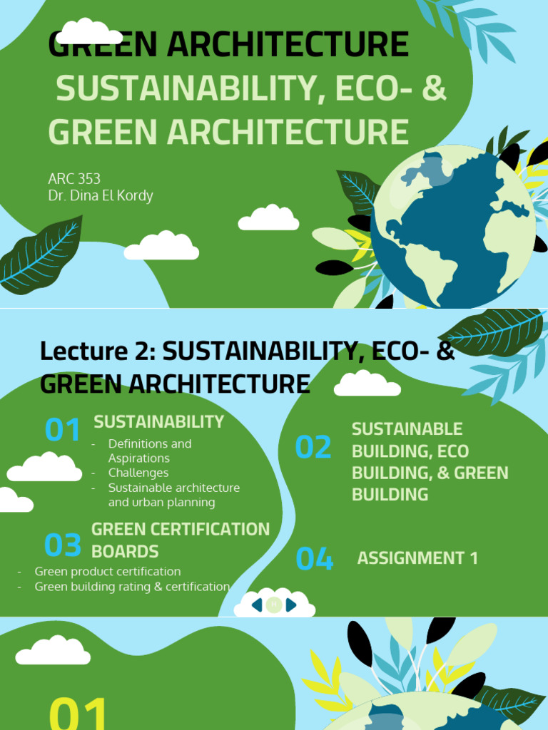 ARC 353 - Green Architecture - Lec 2 | PDF | Sustainability | Green Building