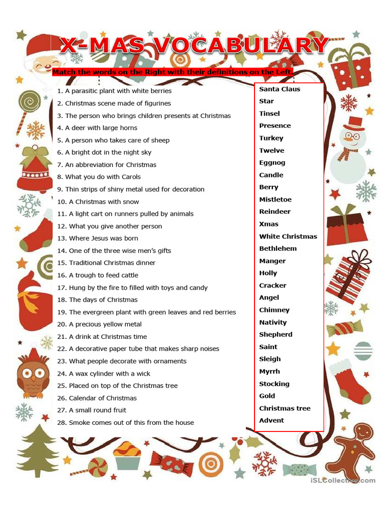 Anex 1 - Vocabulary Match | PDF
