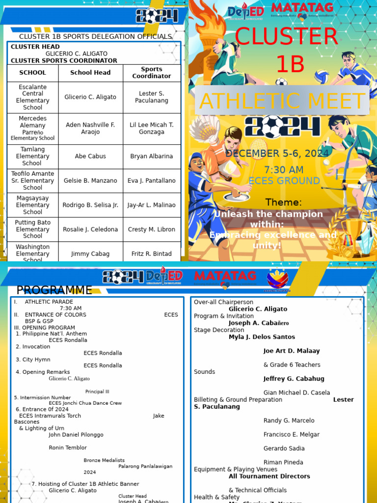 Eces Intramurals 2024 Program | PDF | Athletic Sports | Entertainment