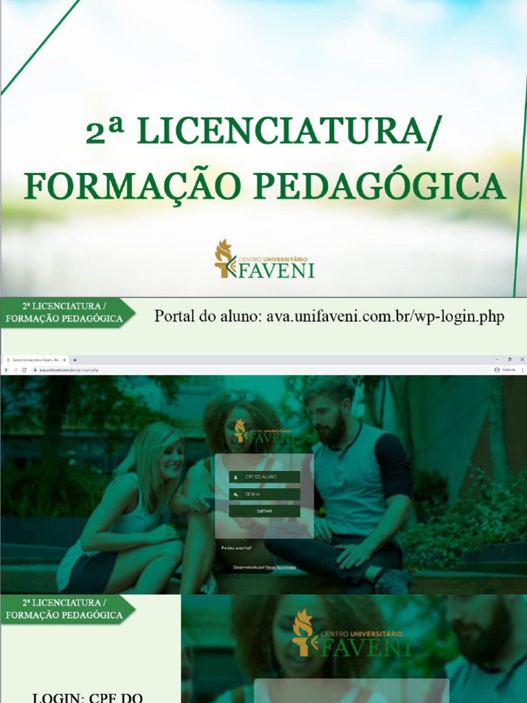 Apresentacao AVA 2 Licenciatura Formacao Pedagogica NOVO 1 | PDF
