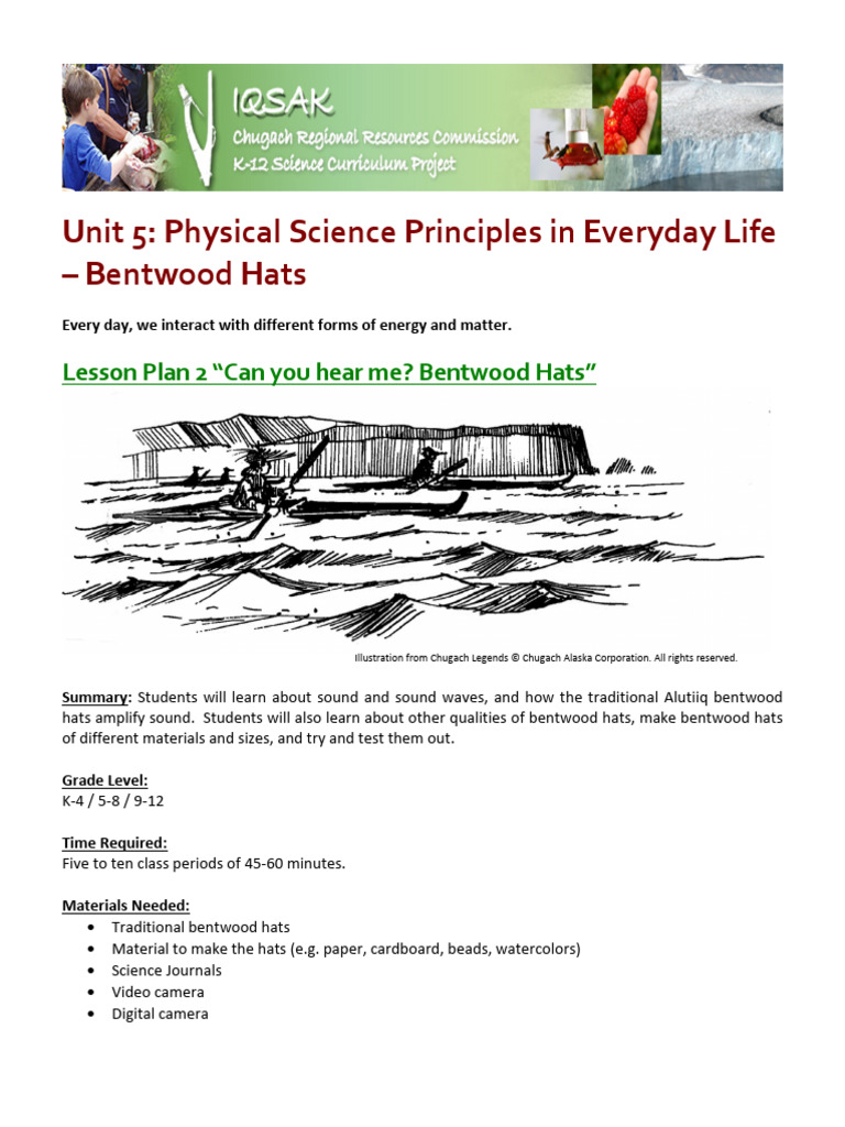 IqsakUnit5_LessonPlan2 | PDF | Sound | Force