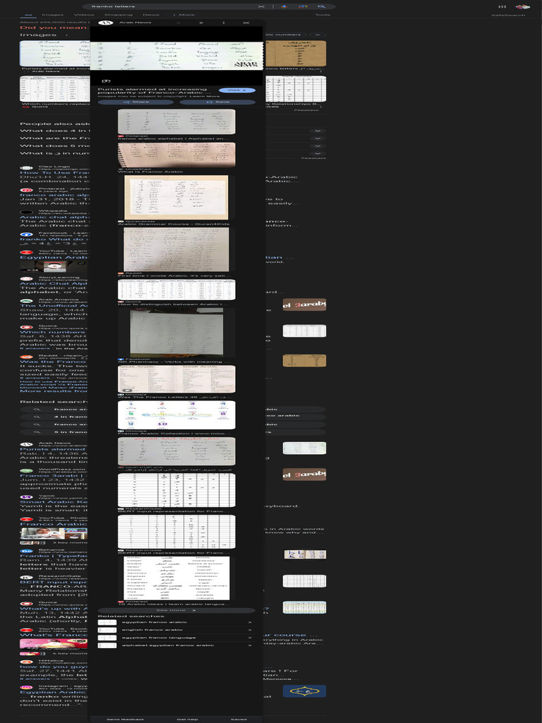 Franko Letters - Google Search | PDF | Arabic | Linguistics