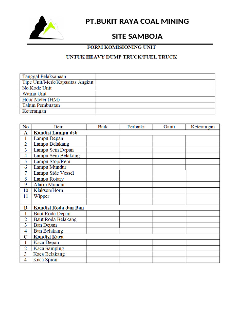 Form Commisioning Dtft Pdf