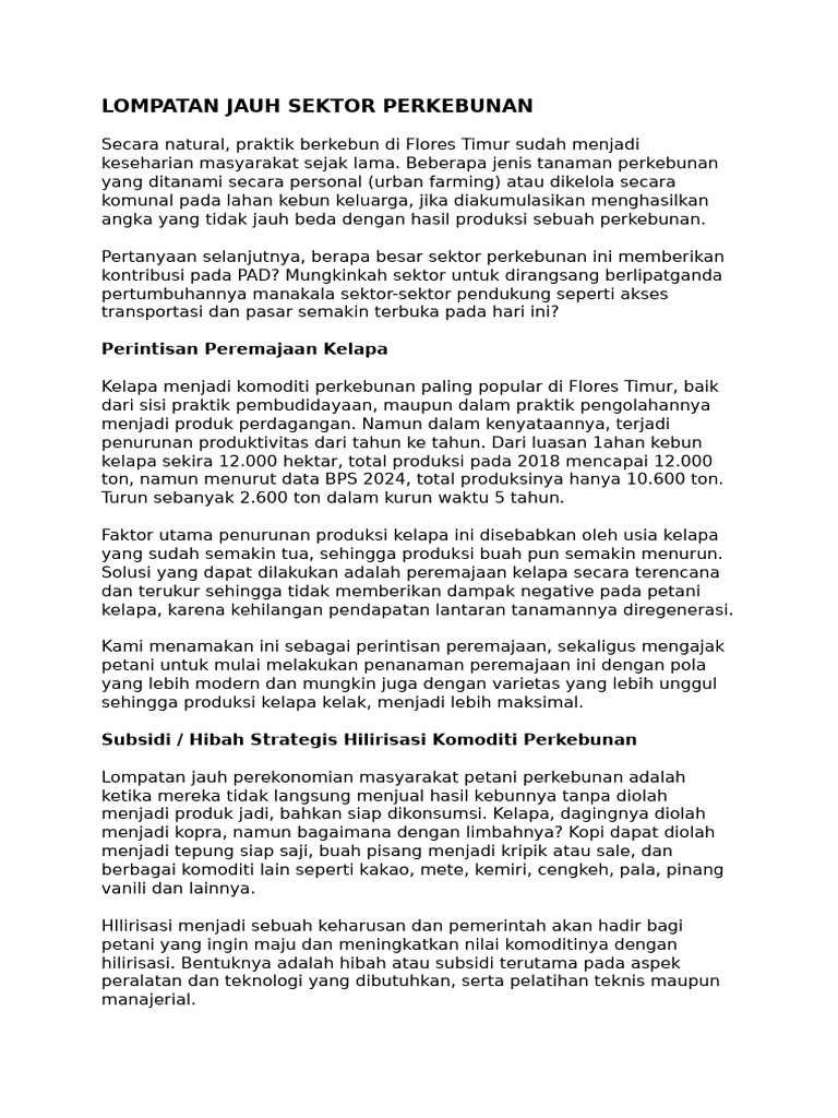LOMPATAN JAUH SEKTOR PERKEBUNAN_ADD | PDF LOMPATAN JAUH SEKTOR PERKEBUNAN_ADD | PDF