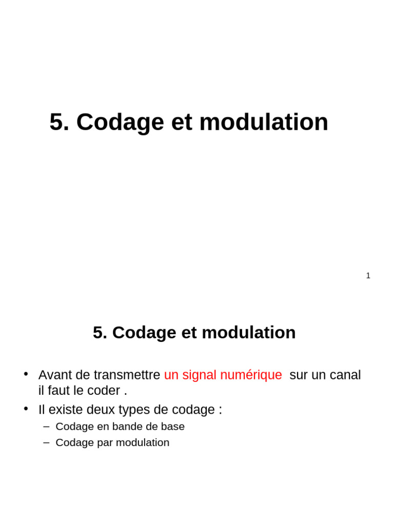 Chap1 Physique 2 | PDF | Débit binaire | Modulation