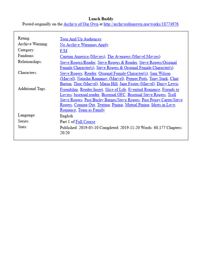Lunch Buddy | PDF