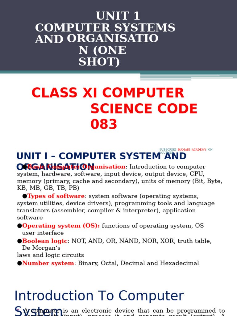 11 cs unit 1 one shot_240427_202128 (1) | PDF | Computer Data Storage | Graphical User Interfaces