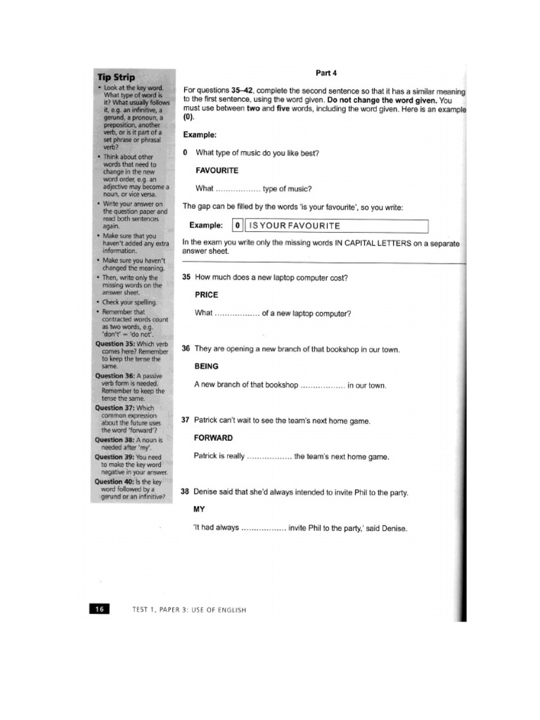 First Certificate Practice Tests Plus 2008 Edition Longman PDF 1 146-15 ...