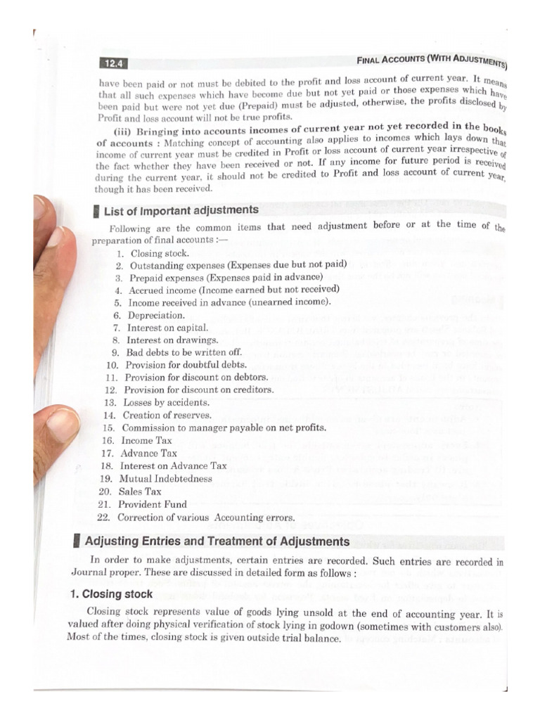 Final Accounts (With Adjustments) | PDF