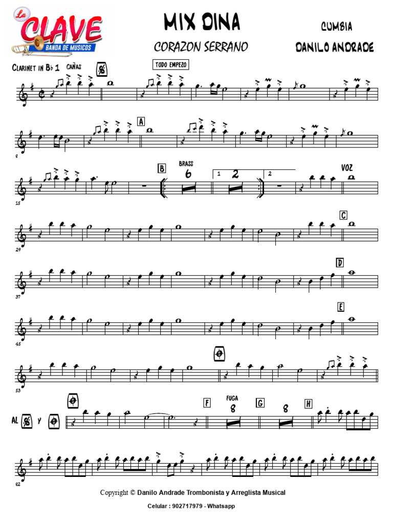 Mix Dina Cumbia - Corazón Serrano | PDF