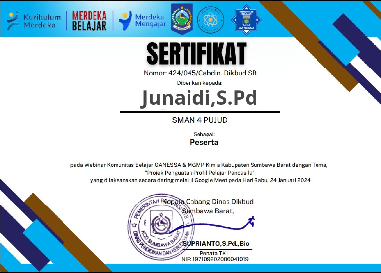 Junaidi, S.PD 3 | PDF