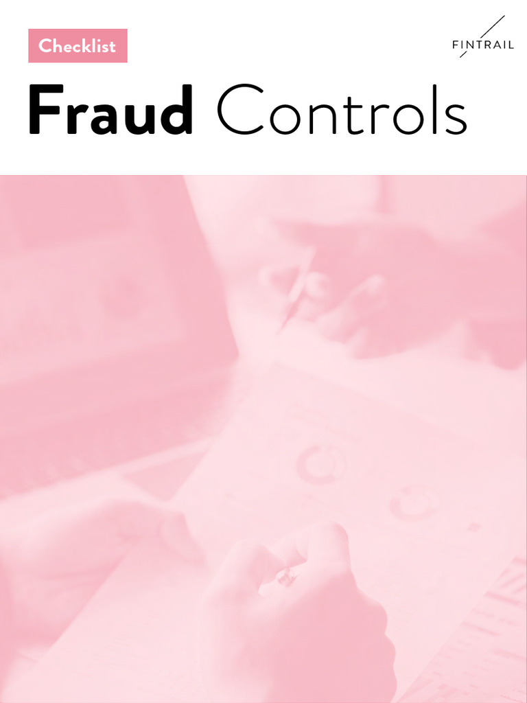 Fraud Controls Checklist 2024 | PDF | Fraud | Risk