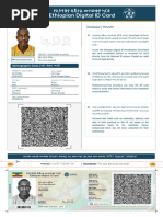 Ethiopian Digital ID Card | PDF