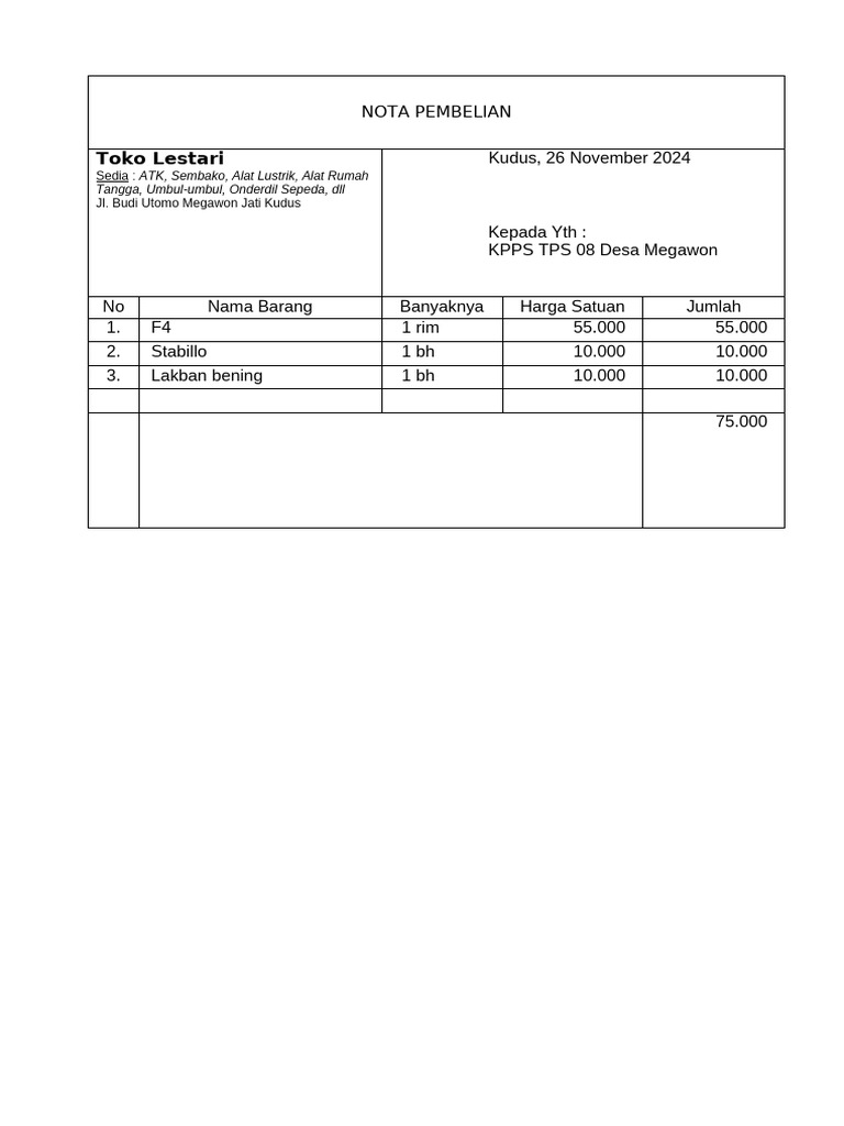 Foto ATK operasional | PDF